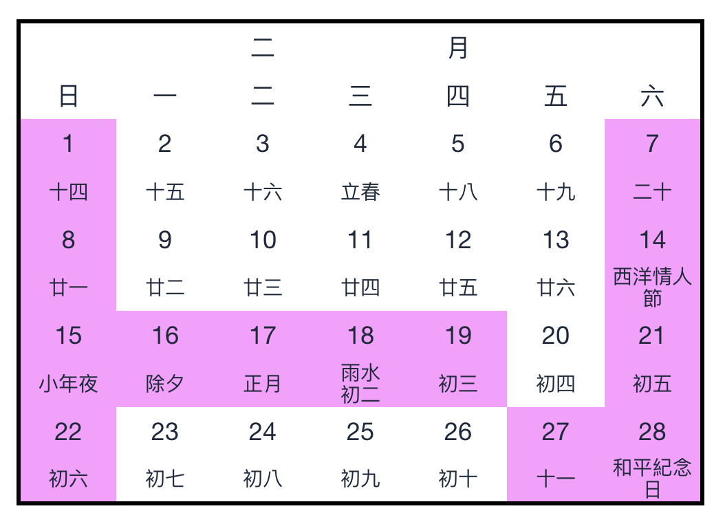 2026(115年)行事曆搶先看！過年放幾天？寒暑假何時放？國定假日多5天「9連假請假攻略必看」 - 今周刊